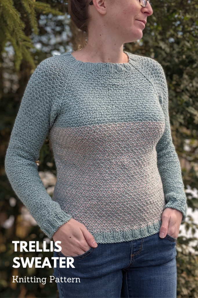 Pattern: Trellis Sweater – Knit a Bit, Crochet Away